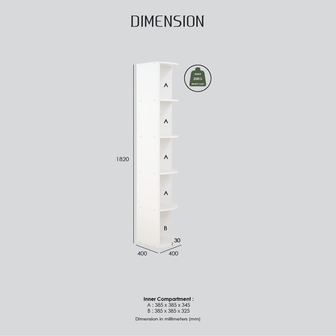 MANDO CORNER SHELF 171 (MB)