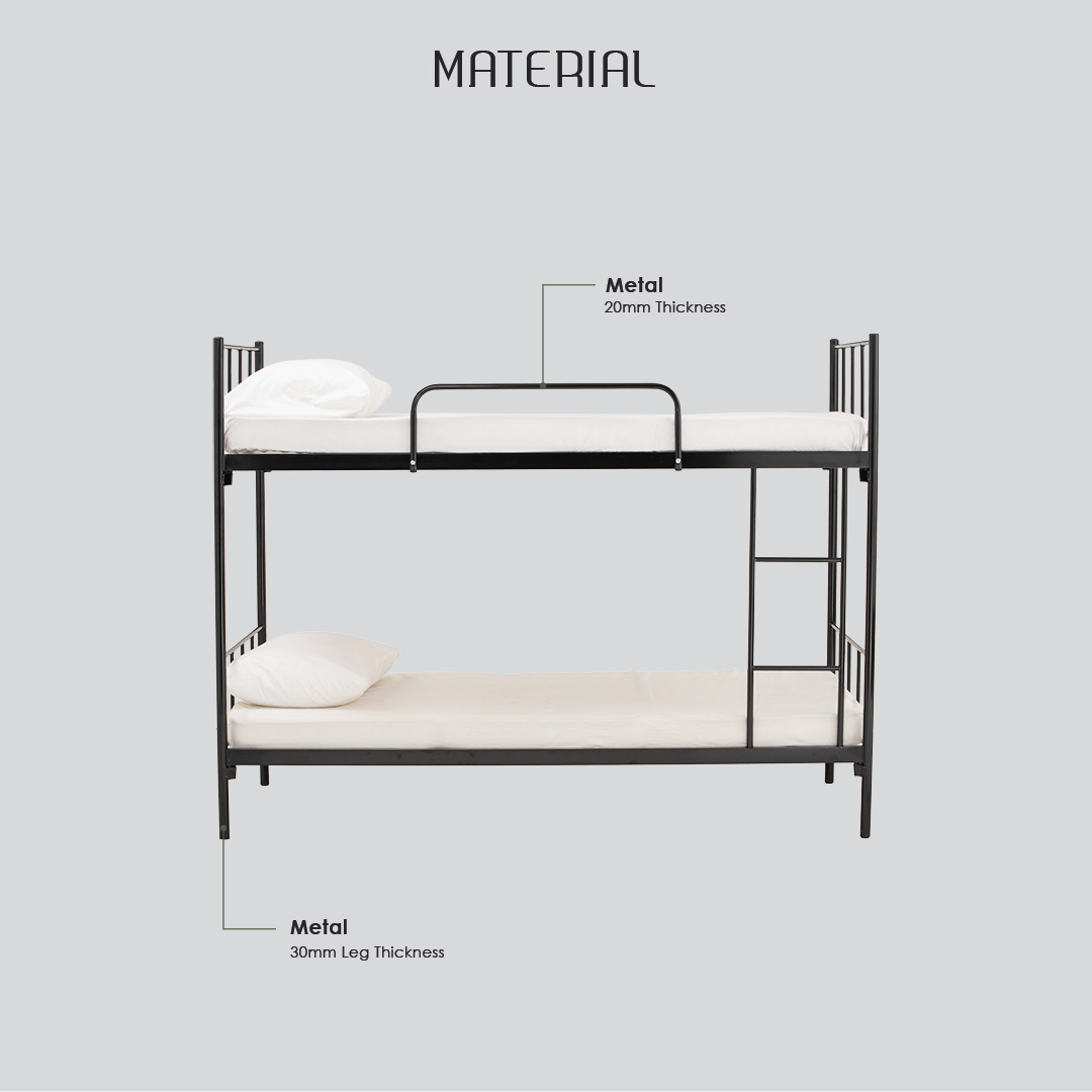CALLON DOUBLE DECKER WITH 1900MM SIDE RAIL BLACK